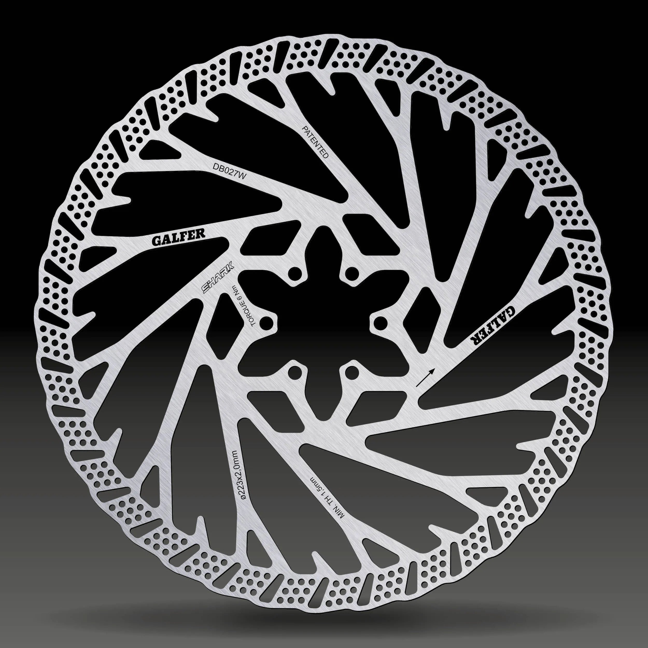 GALFER Shark Gravel/MTB Break Disc Rotor - Silver | Velodrom Cycling ...