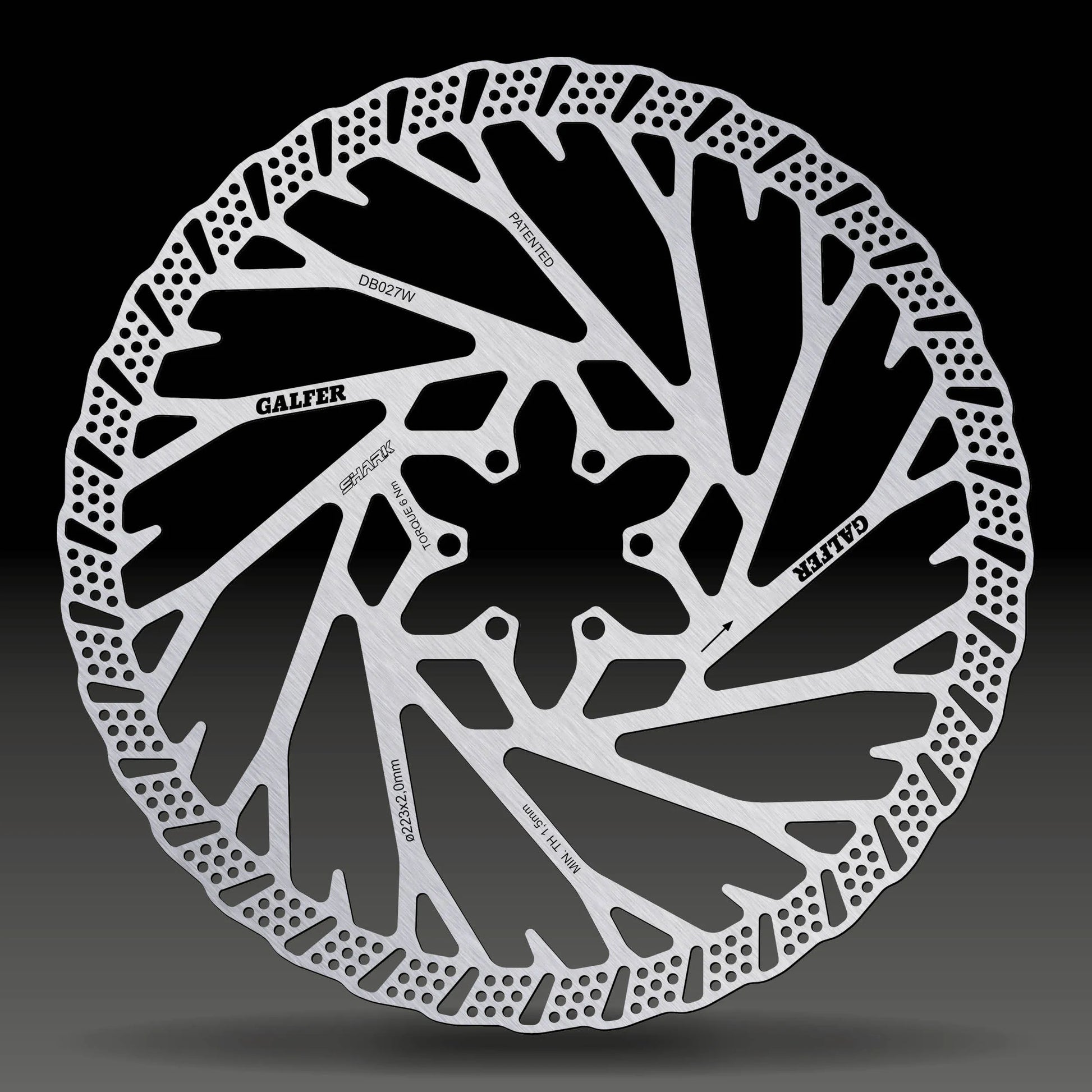 GALFER Shark Gravel/MTB Break Disc Rotor - Silver | Velodrom Cycling ...