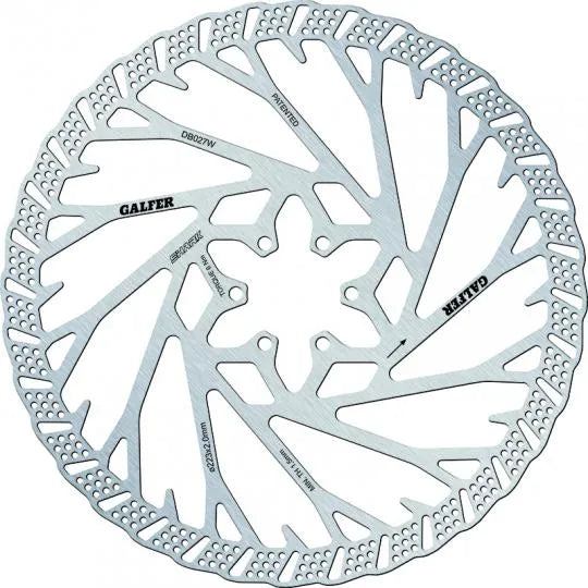 GALFER Shark Gravel/MTB Break Disc Rotor - Silver | Velodrom Cycling ...