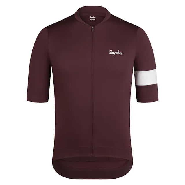 RAPHA Core Jersey - FDW Mahogany/White – Velodrom CC