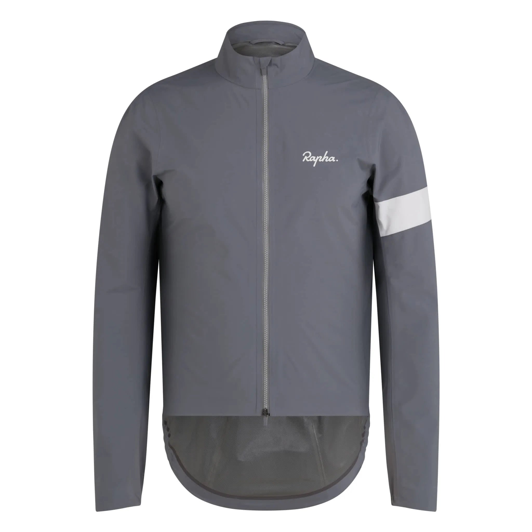 RAPHA Core Rain Jacket III - QSW Grey/White – Velodrom CC