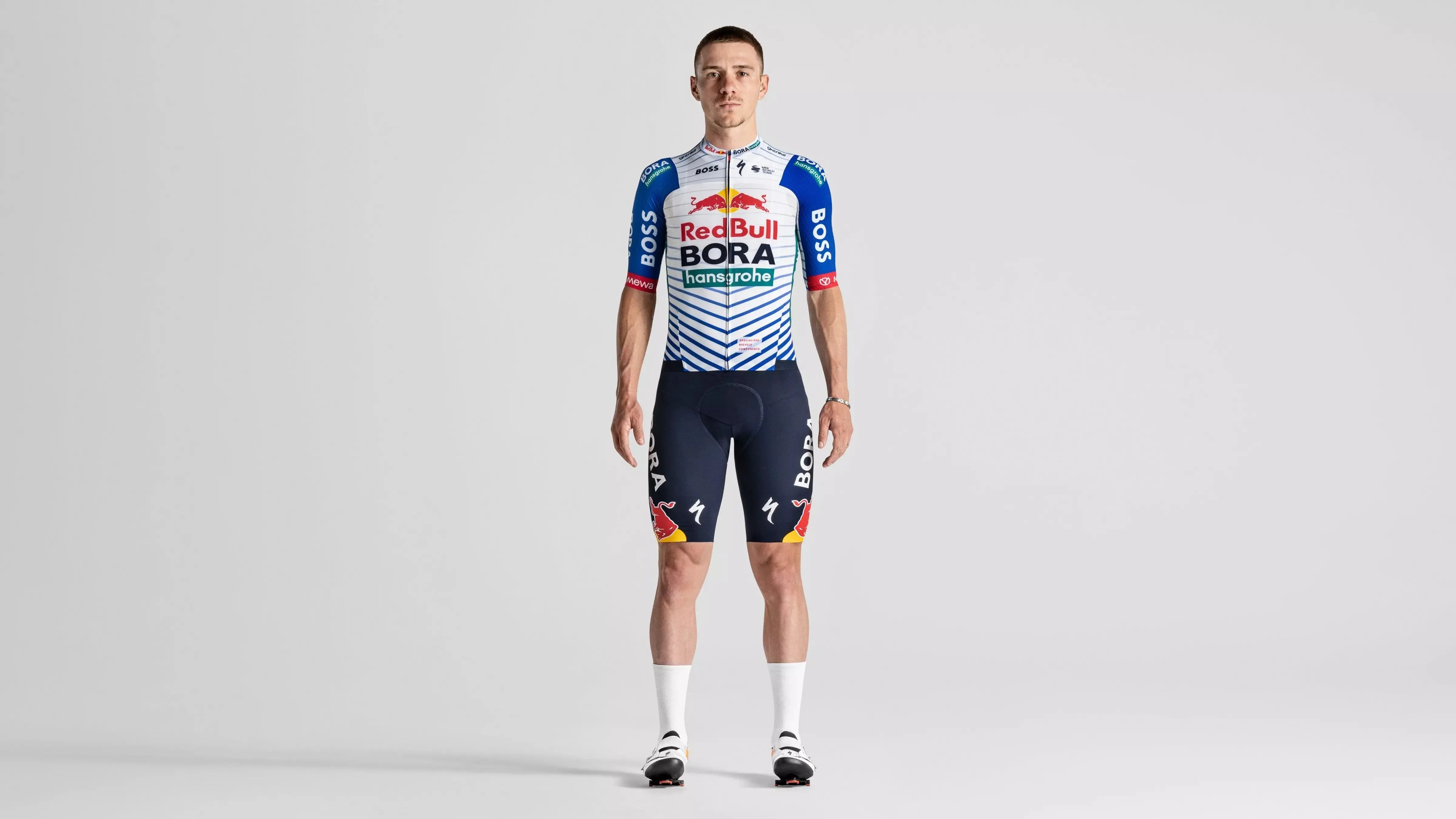 Specialized RBH RACE Maillot SS LTD 2026 - Blanc/RED BULL BLUE ...