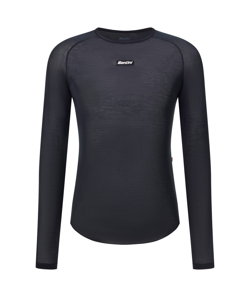 SANTINI Dry Long Sleeve Base Layer - Black | Velodrom Cycling Store ...